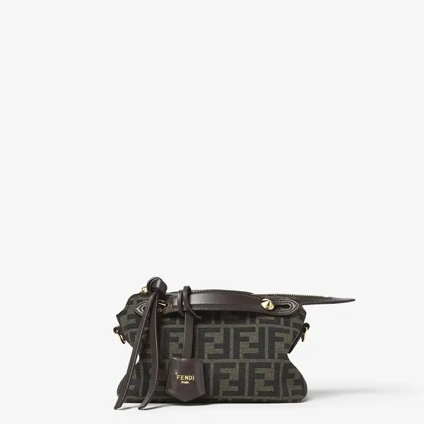 Fendi By The Way Soft Mini Ff Zucca Jacquard And Leather Mini-bag - [brown]